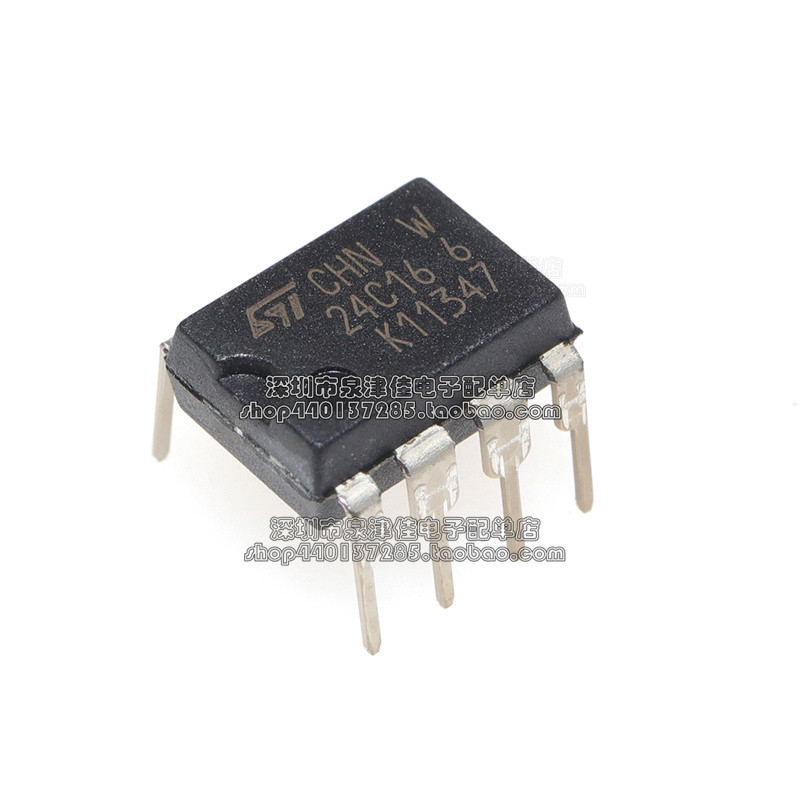 全新进口原装 24C16 M24C16-BN6T 8脚全新储存器芯片直插_虎窝淘