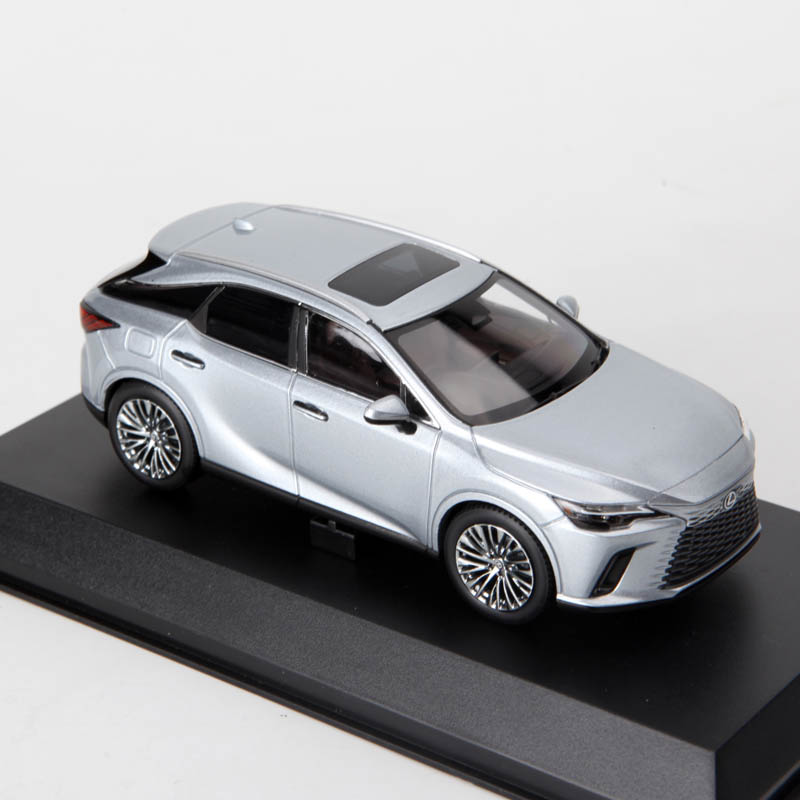 KYOSHO京商 1/43凌志Lexus RX 450h+合金汽车模型银色不可开门_虎窝淘