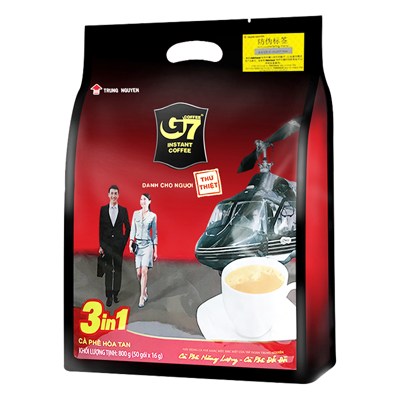 越南进口中原G7咖啡800g正品越文版方包三合一速溶咖啡粉包邮_虎窝淘