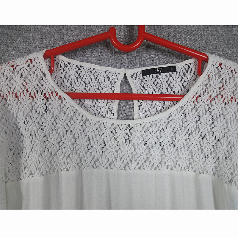 网格镂空韩版大码宽松纯棉刺绣蕾丝拼接衬衫女上衣娃娃衫休闲T恤_虎窝淘