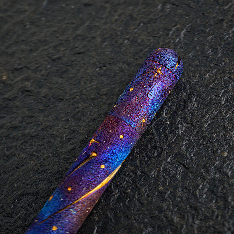 CooYoo酷友敲金小一战术笔行三手工雕刻EDC钛合金破窗防身限量_虎窝淘