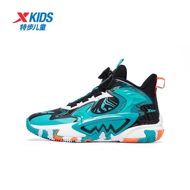 Xtep Devil Children's Basketball Shoes Boys 2024 Winter New Anti-Slip ...