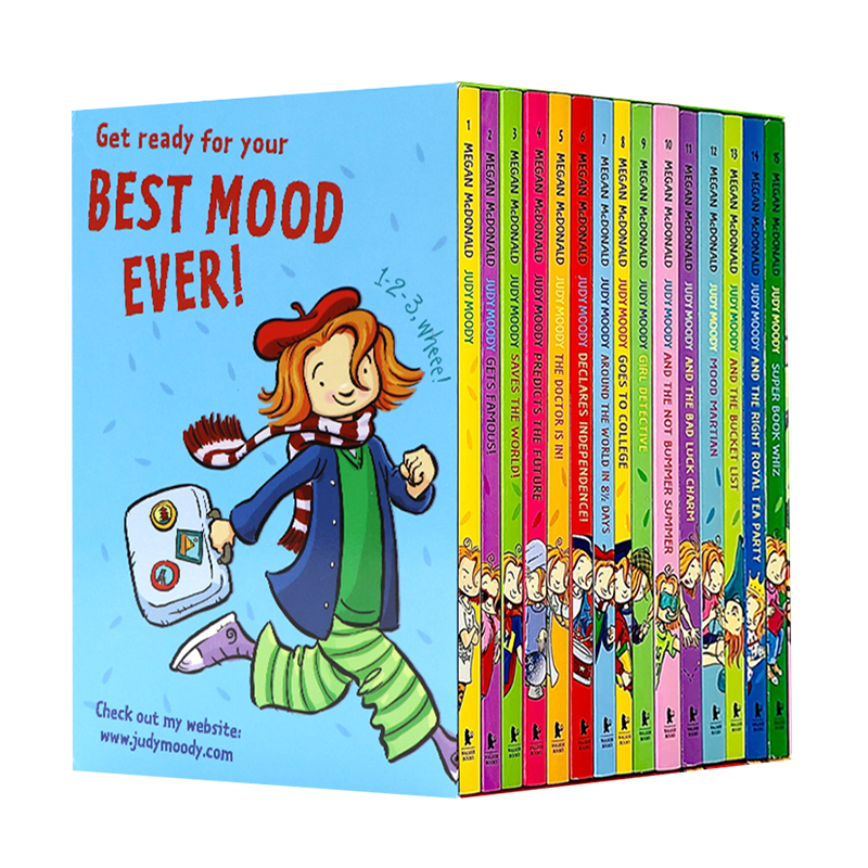 Judy Moody 16册合售稀奇古怪小朱迪英文原版进口图书初级儿童章节桥梁书情商启蒙儿童畅销文学小说书籍 7-12岁Megan ...