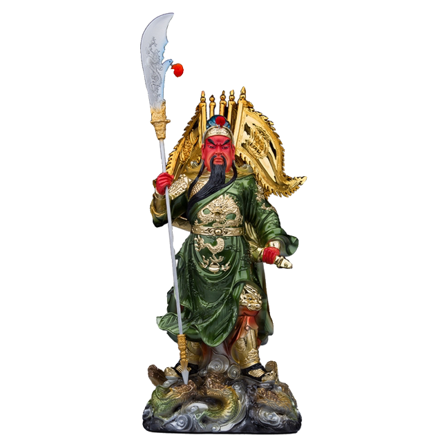 Fanju resin sword refers to Guan Gong Shen Shenzhang statue, Kowloon ...