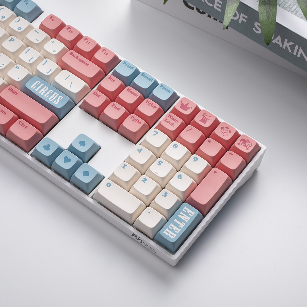 124键薄荷抹茶键帽xda热升华pbt材质适合108 104 98 87 84 68等_虎窝淘