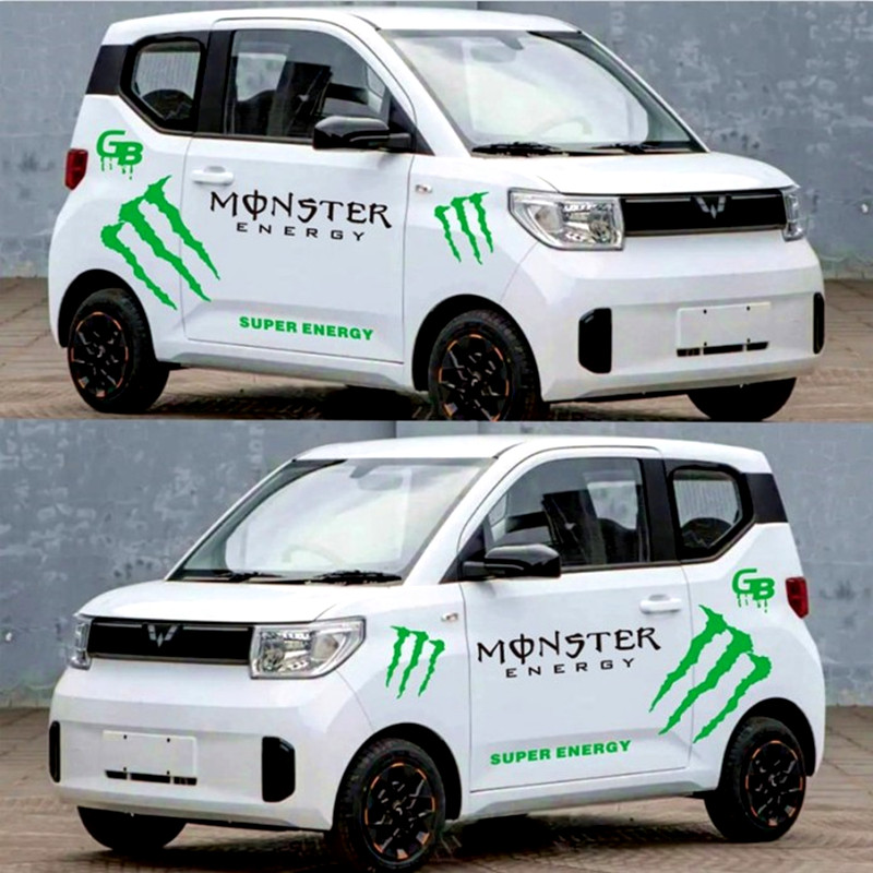 五菱宏光miniev gb车贴个性魔爪子改装饰gameboy车身贴纸拉花贴画_虎窝淘