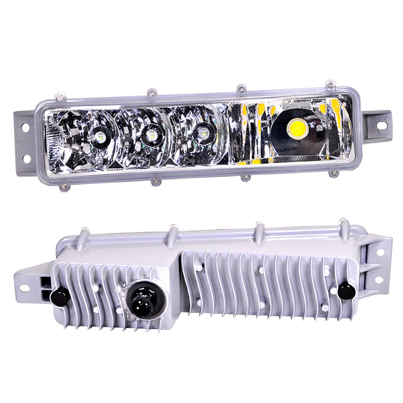 适用解放J6P J6M J6L小J6 LED雾灯改装超亮前防雾灯总成原厂配件_虎窝淘