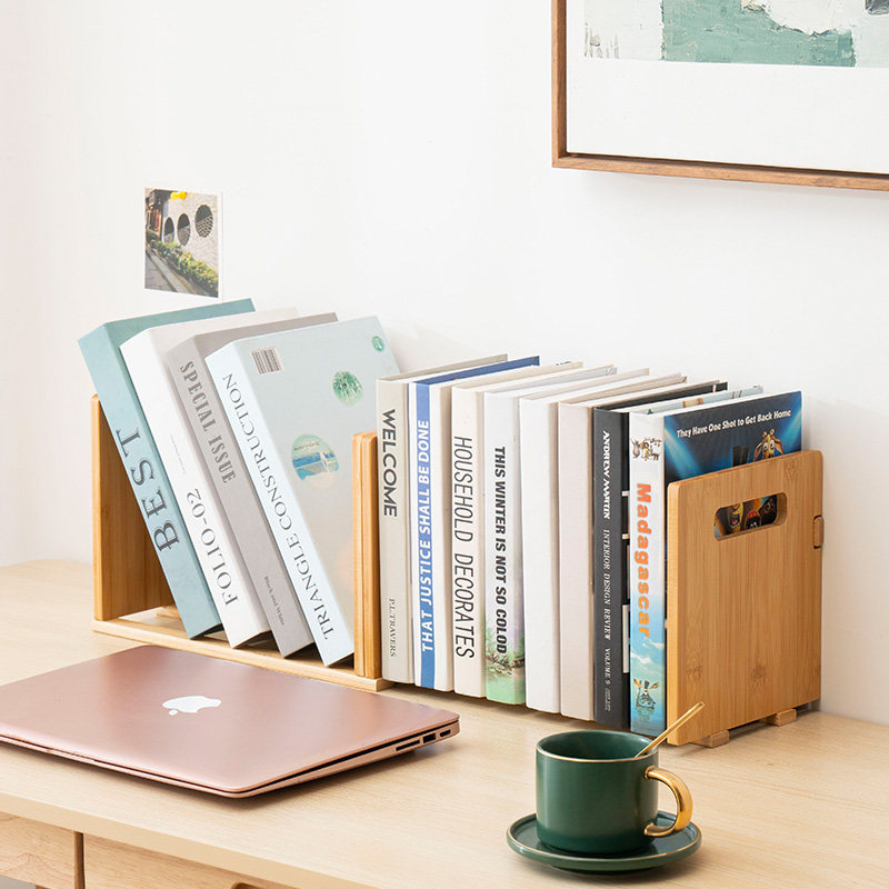 杜卡迪可伸缩书立桌面收纳架书架创意ins风简约收纳盒分隔办公室文件架宿舍学生用固定书本课桌置物整理神器_虎窝淘