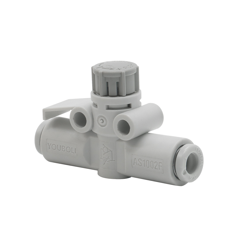 气动管道节流阀调速阀AS1002F-04/06A AS2002F AS2052AS30024002_虎窝淘