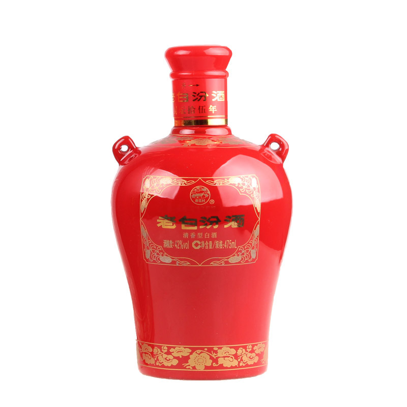 汾酒 42度封坛十五（15）老白汾酒475ML整箱6瓶礼盒装清香型白酒_虎窝淘