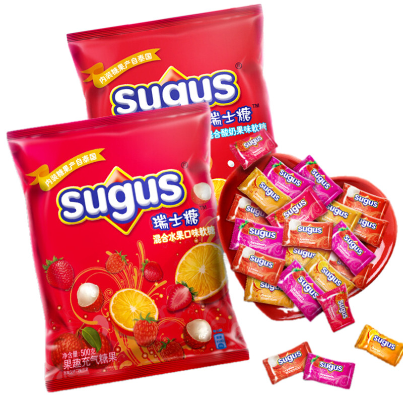 Sugus瑞士500g儿童零食糖果结婚婚庆喜糖混合传统糖果