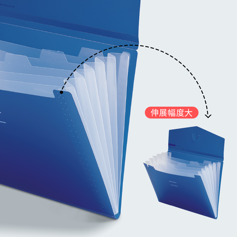 日本LIHIT LAB.喜利soeru风琴包A4文件袋多层文件夹小学生用插页试卷整理神器初中高中生分类试卷夹资料册_虎窝淘