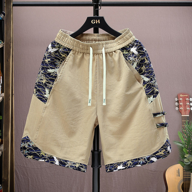 New Chinese shorts men's summer thin loose casual five-point pants ...