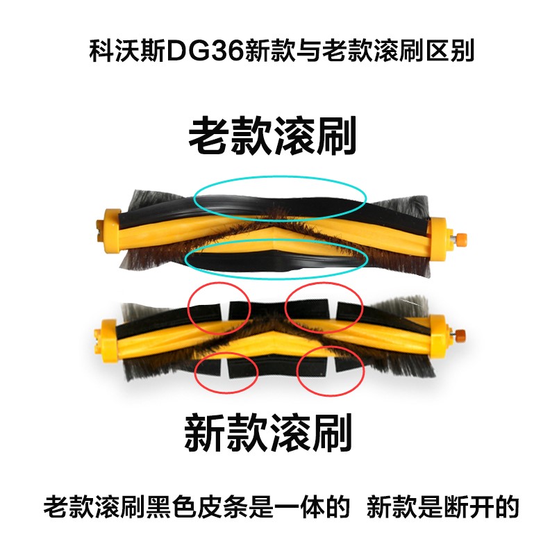 适配科沃斯扫地机器人DG36/DG70/DG31配件边刷滚刷抹布盖板滤网芯_虎窝淘