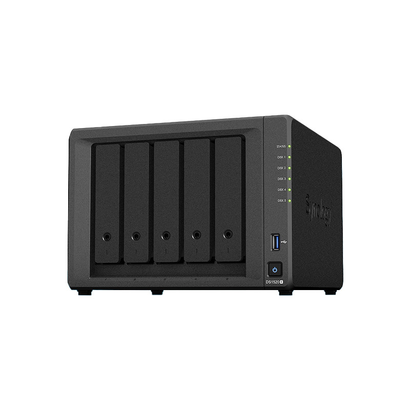 Synology群晖nas网络私有云存储DS1520+中小型企业级五盘位NAS群辉办公网络数据储存服务器_虎窝淘