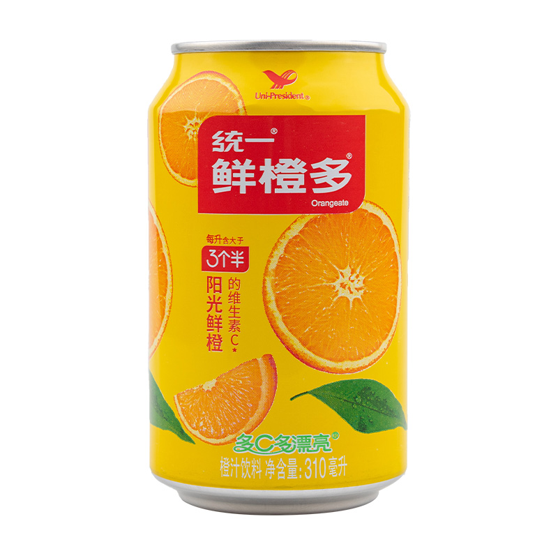 统一冰红茶鲜橙多青梅绿茶金桔柠檬茶饮料310ml*8/24罐装听装饮品_虎窝淘