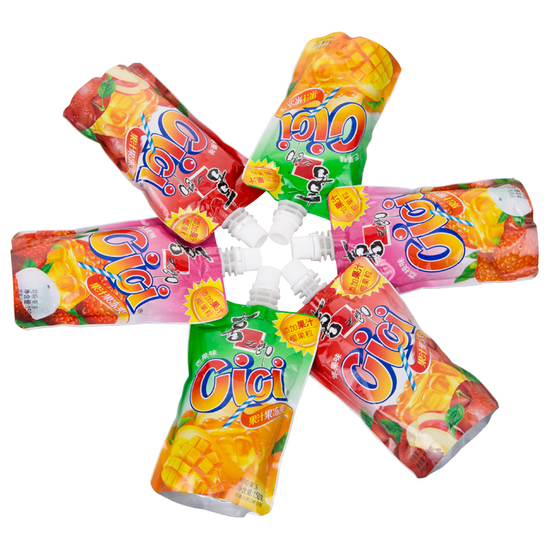 喜之郎cici可吸果汁果冻爽150gX15支装吸吸果味冻丁布椰果粒饮料_虎窝淘