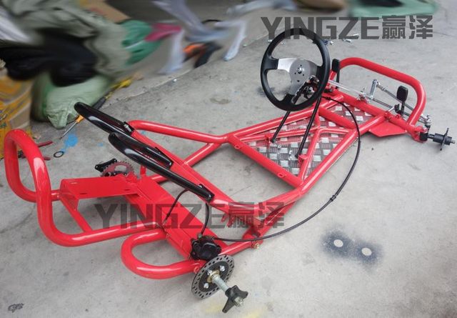 Modified 168CC four-wheel motorcycle drift kart accessories frame body ...