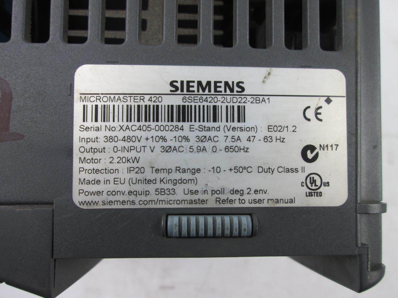 MM420 变频器 6SE6420-2UD22-2BA1 实拍 MM420系列 380V 2.20kW_虎窝淘