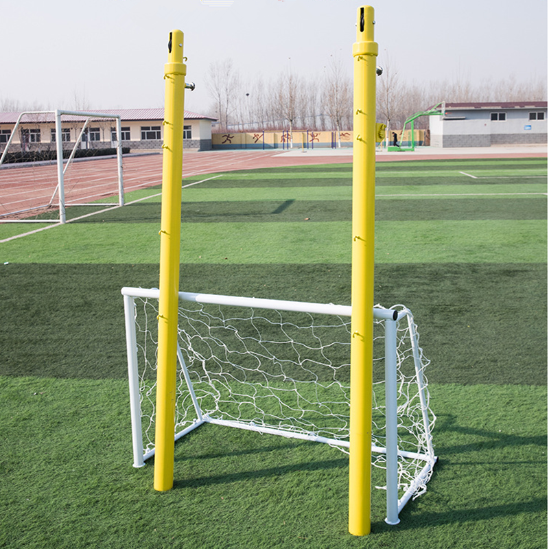 地插式羽毛球架气排球柱室内外直插固定地埋式排球架网球柱_虎窝淘