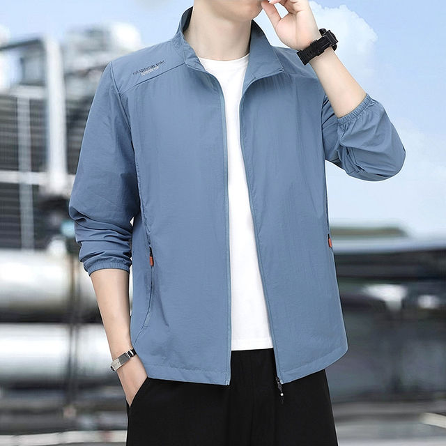 Dad's summer sunscreen jacket Middle -aged men's breathable jacket ...