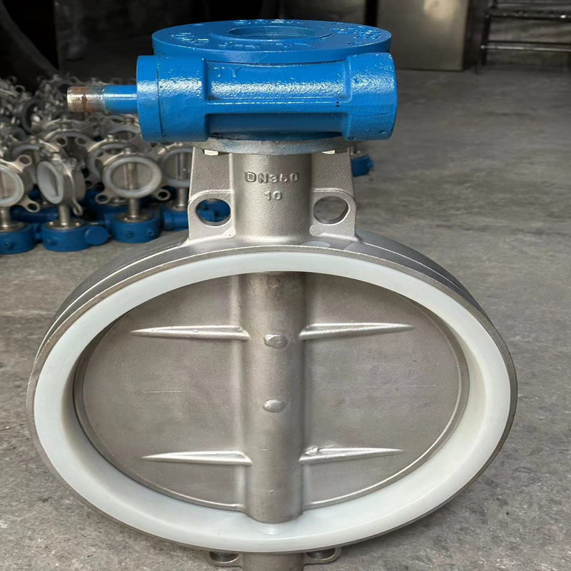 D371X-10/16P不锈钢涡轮对夹式蝶阀硅橡胶/衬四氟软密封蝶阀_虎窝淘