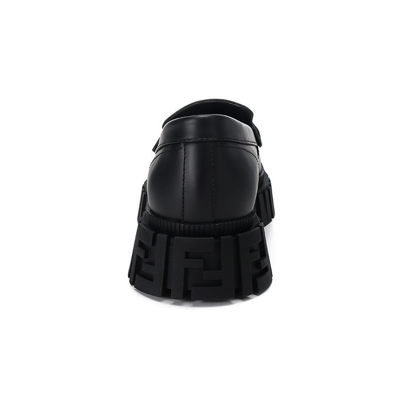 FENDI芬迪男士Fendi Force老花面厚底乐福鞋休闲皮鞋 7D1487 AHGY_虎窝淘
