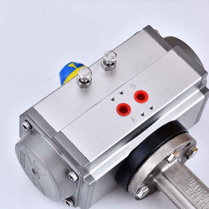 气动蝶阀D671X/F-16P不锈钢气动对夹式蝶阀AT304对夹阀门DN50 65_虎窝淘