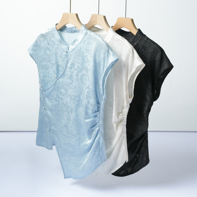 2025 summer new mulberry silk flower luo temperament women's clothing ...