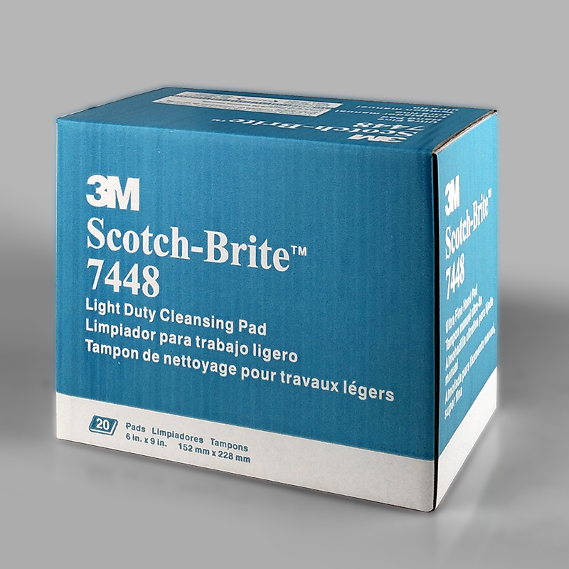 3m07448pro尼龙片清洁百洁布6*9擦拭布7448菜瓜布除锈拉丝1000目_虎窝淘