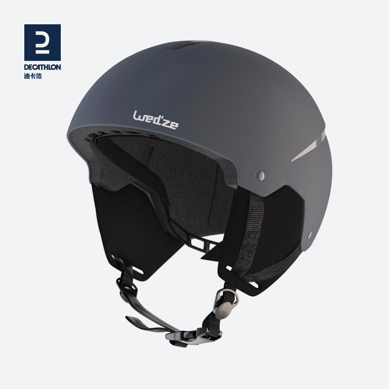 迪卡侬滑雪头盔男女双单板专业运动装备滑雪成人护具盔帽套装OVWT_虎窝淘