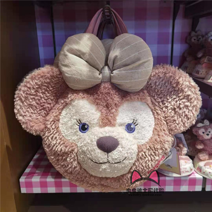 上海迪士尼国内代购duffy达菲熊雪莉玫斜挎包手提大头包双肩背包_虎窝淘