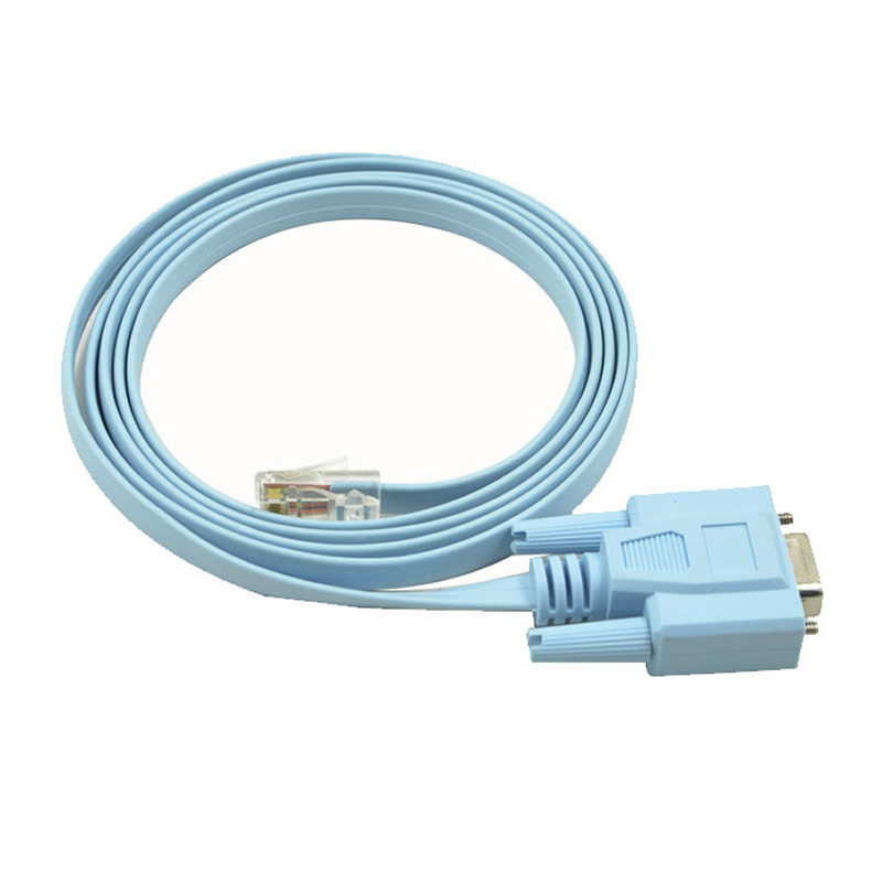 RJ45转九针串口 RJ45转RS232网络八芯转DB9针路由器调试配置线_虎窝淘