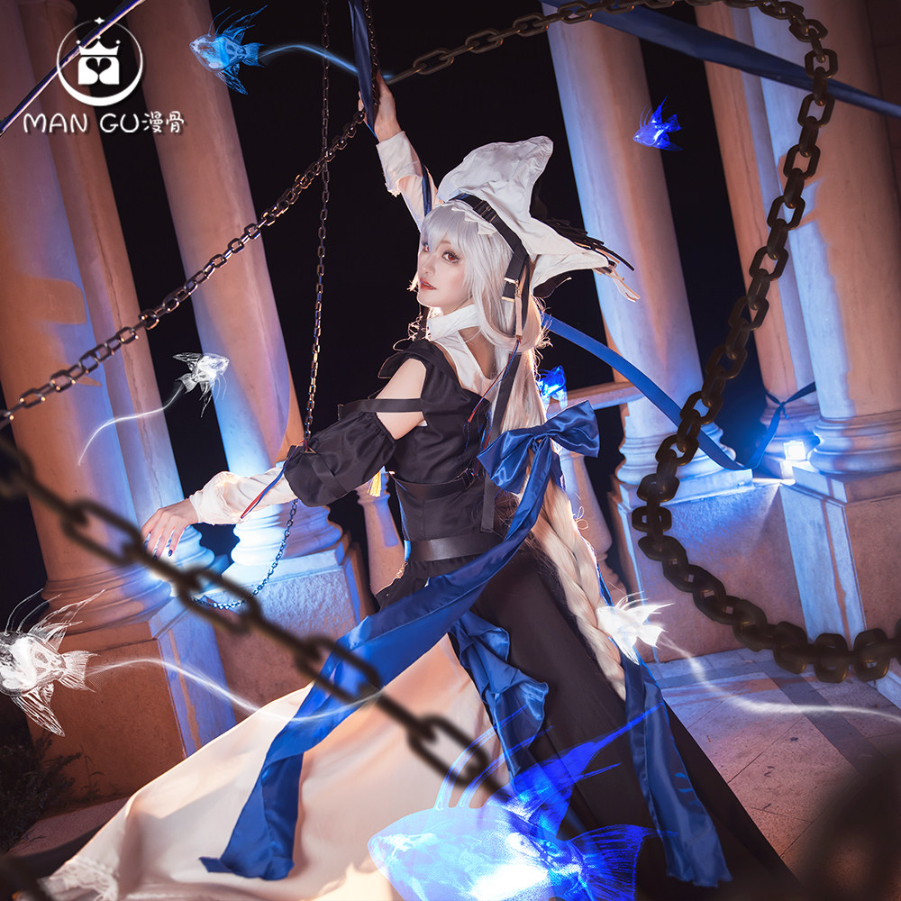 漫骨cos明日方舟cos服归溟幽灵鲨全套C服游戏服装cosplay服女款_虎窝淘