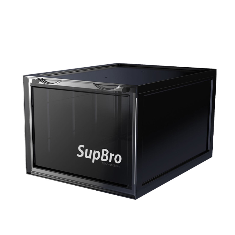 SupBro鞋盒收纳盒子透明正开高端球鞋展示鞋墙防氧化防潮收藏鞋柜_虎窝淘