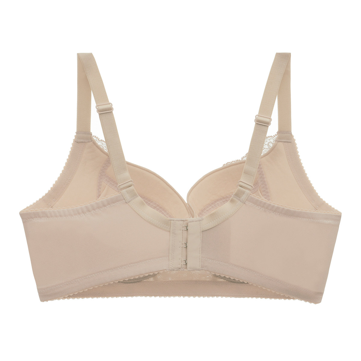 【超大胸】华歌尔Wacoal薄款大胸显小蕾丝全罩杯内衣女文胸WB8551_虎窝淘