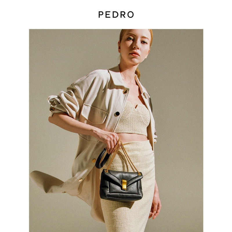 PEDRO迷你链条包柔软纯色信封包单肩包腋下包女包PW2-75060078_虎窝淘