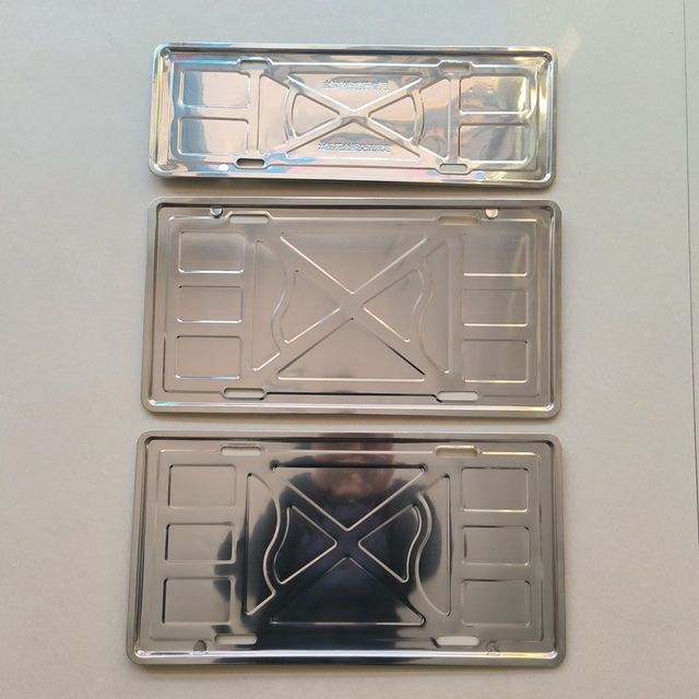 Stainless steel yellow license truck bus bus license plate rack license ...