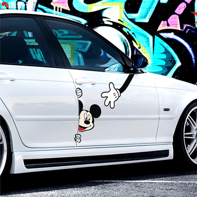 Mickey Mouse car stickers creative personalized car door stickers cute ...