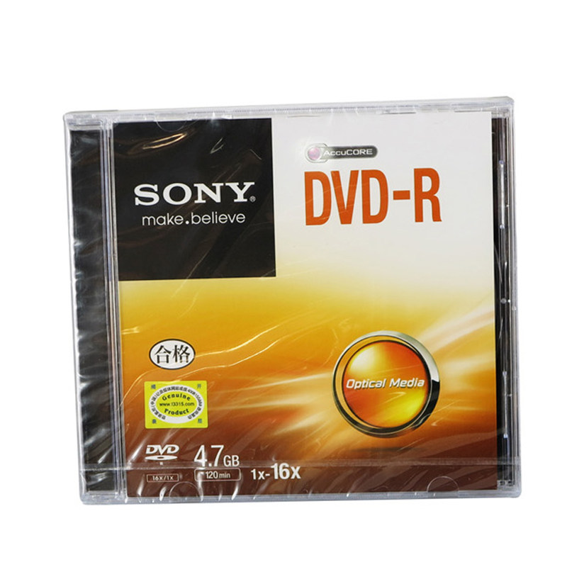 原装Sony/索尼DVD-R+R光盘16X 4.7GB视频高清数据安全空白刻录盘_虎窝淘