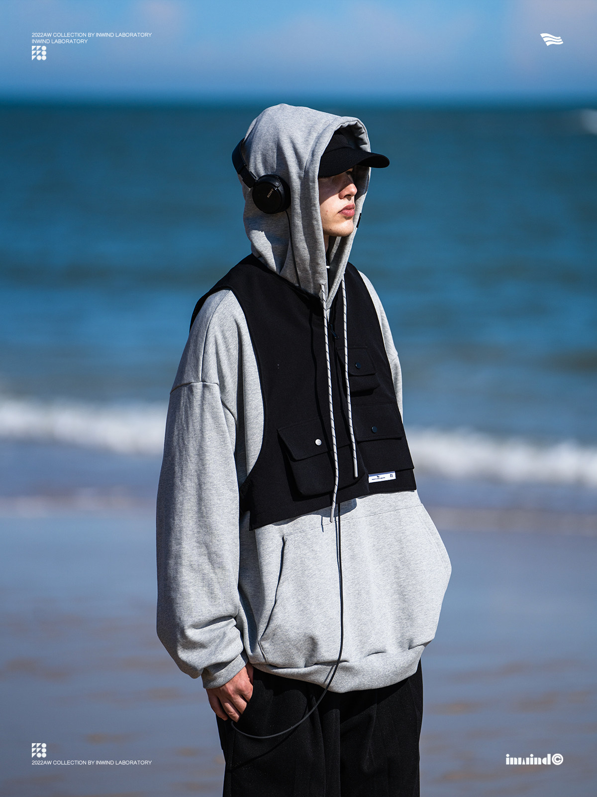 INWIND山系cityboy机能户外露营短款飞鱼马甲多口袋坎肩背心_虎窝淘