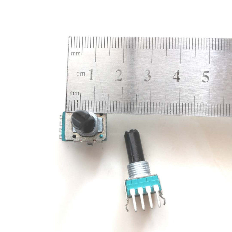 RK11型单联4脚电位器B10K功放音量旋转电位器B103半柄长17.5MM_虎窝淘