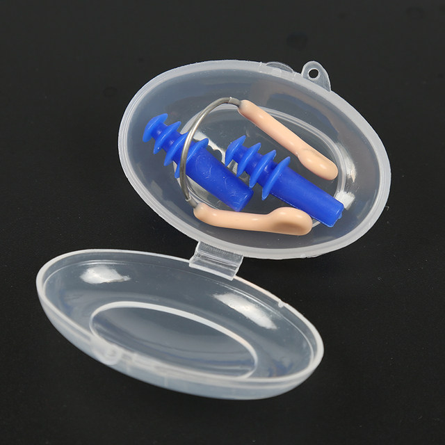 Qilang professional swimming silicone nose clip earplugs waterproof