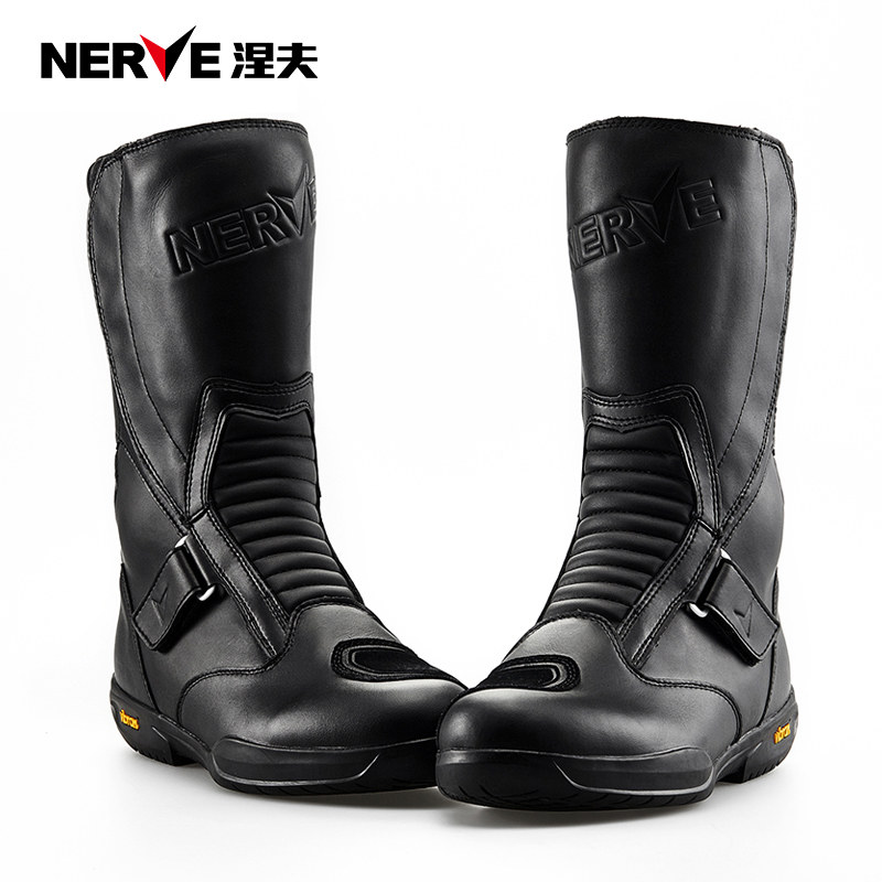 NERVE涅夫摩托车骑行鞋男机车靴越野长靴赛车鞋防水四季通用NV002_虎窝淘