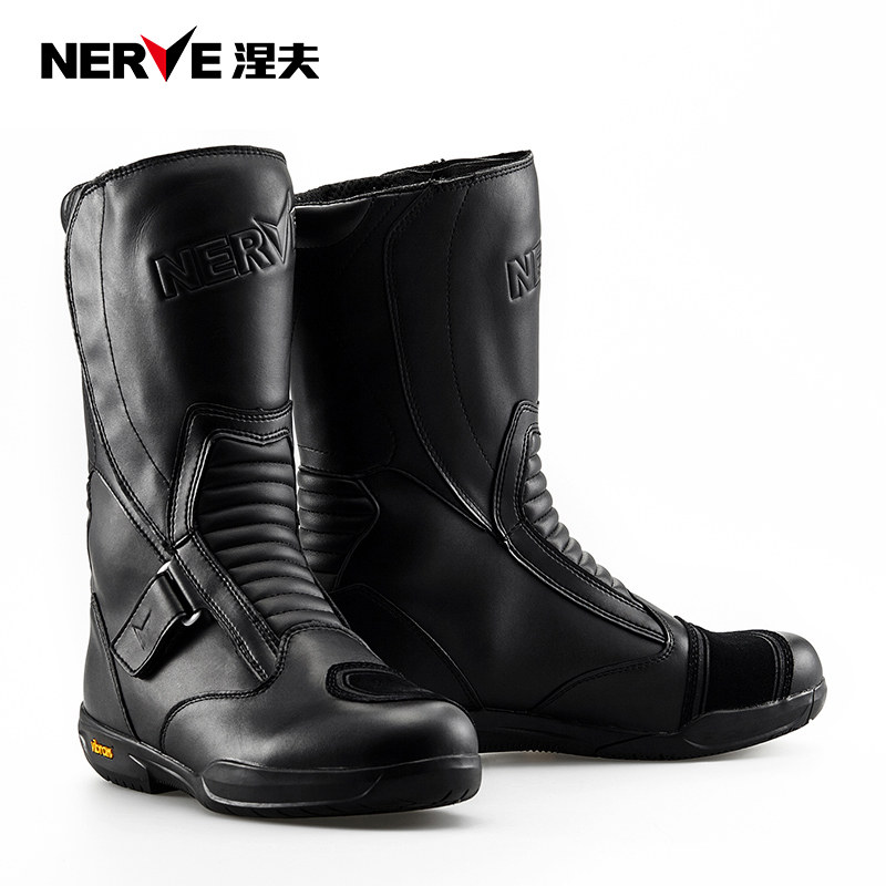 NERVE涅夫摩托车骑行鞋男机车靴越野长靴赛车鞋防水四季通用NV002_虎窝淘