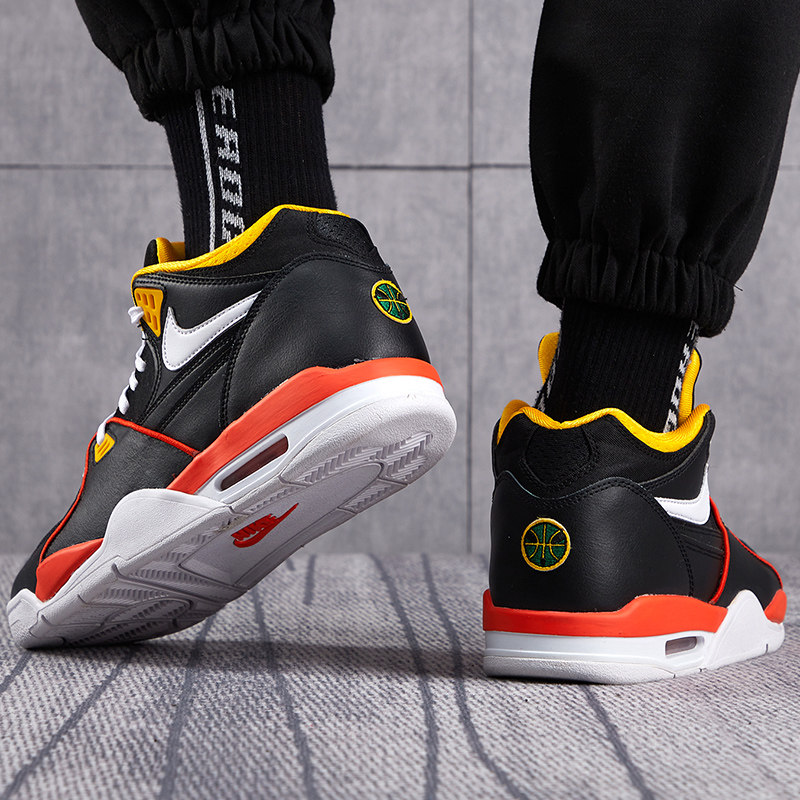 Nike耐克正品男鞋2021夏季新款简版AJ气垫运动鞋高帮休闲鞋板鞋_虎窝淘