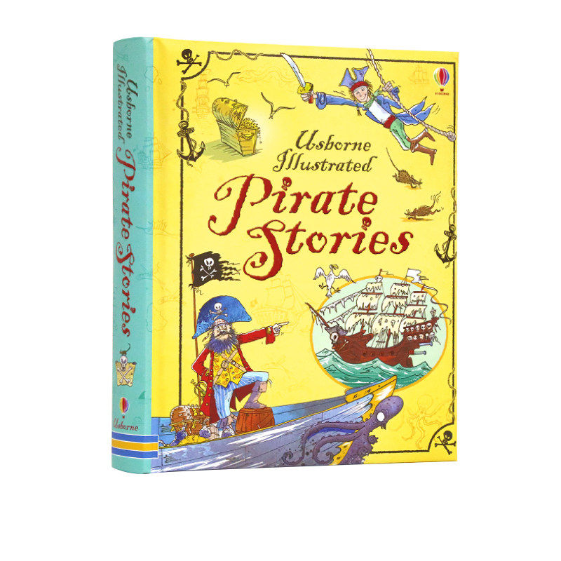 Usborne Illustrated Pirate Stories尤斯伯恩海盗的故事插图故事书精装儿童英语故事书小学生课外读物 8+岁英文 ...