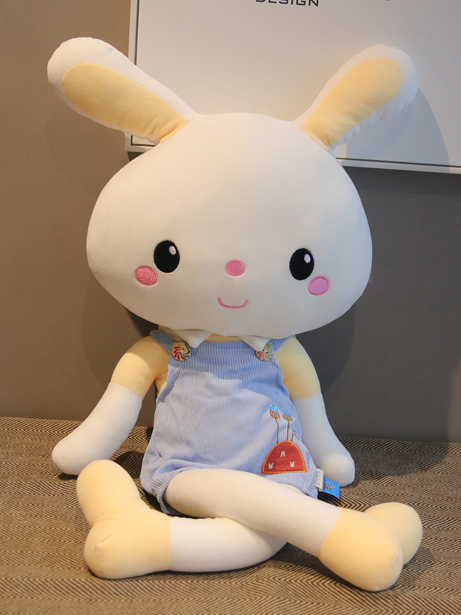 长耳兔子毛绒玩具垂耳兔可爱兔子公仔韩国少女孩公主兔大号布娃娃_虎窝淘