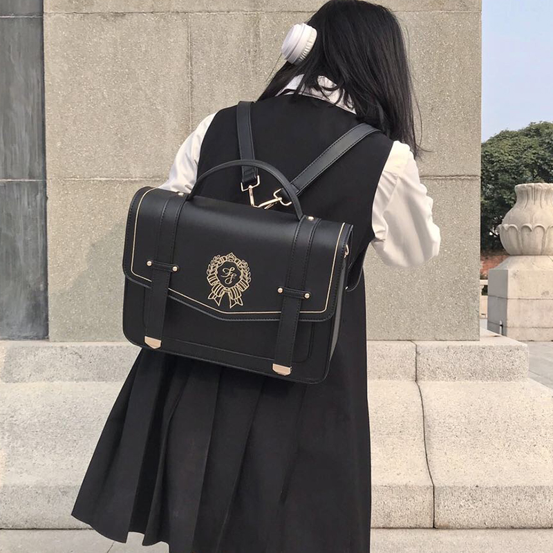 【优等生】小方糖原创日制jk制服包剑桥双肩通勤校供感包女手提pu_虎窝淘