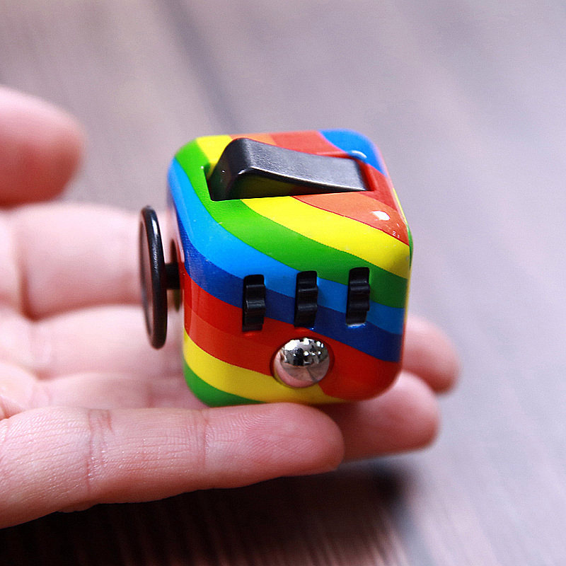 FIDGET CUBE美版原包正品解压减压玩具神器魔方骰子无聊发泄多动_虎窝淘